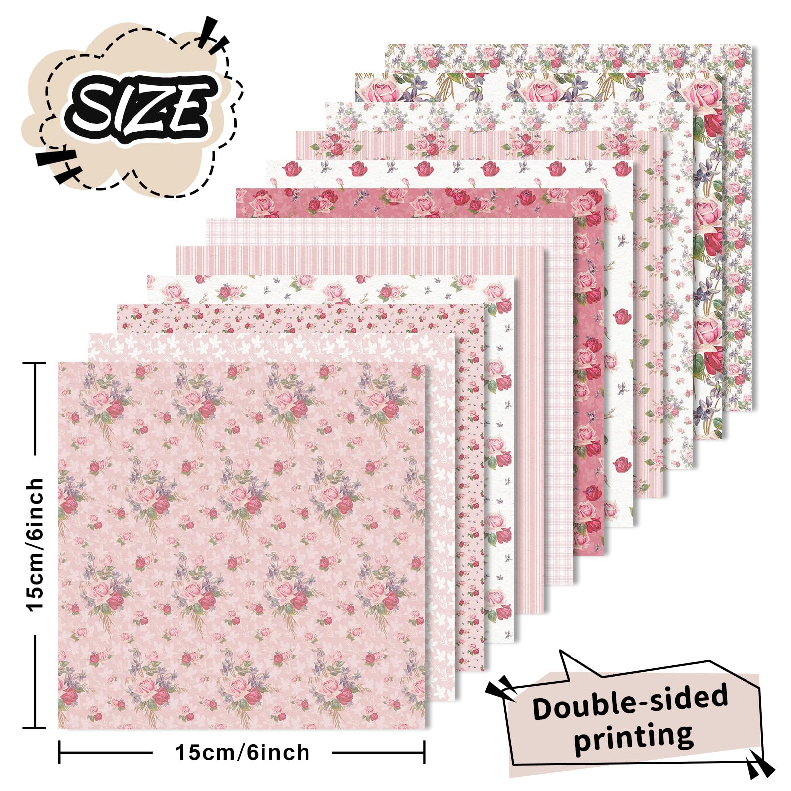 Pink Vintage Scrapbook Paper