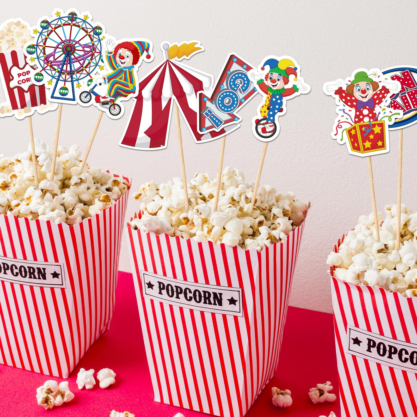 Snapklik.com : 40 Pieces Carnival Cutouts 10 Styles Circus Theme ...