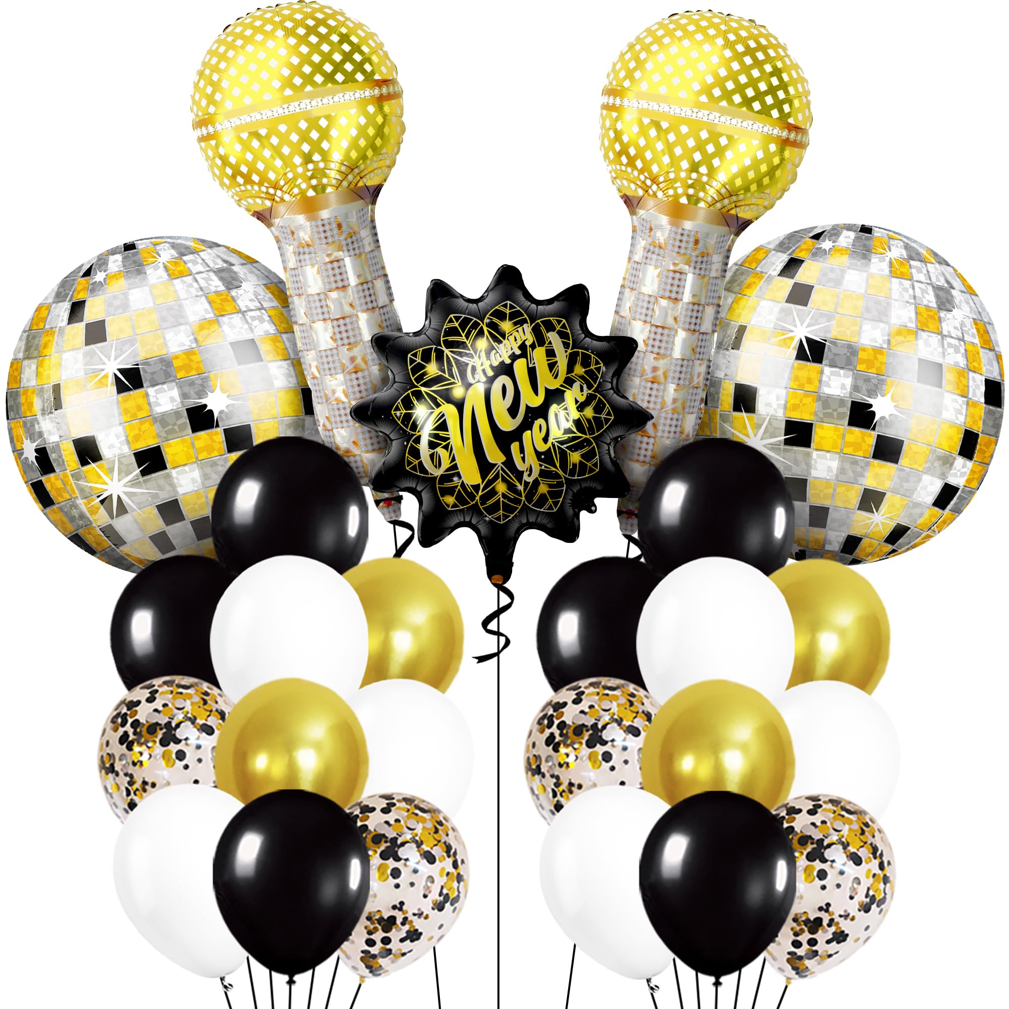 Balloons KatchOn, Happy New Year Balloons Set Pack Of 5 | Shiny New