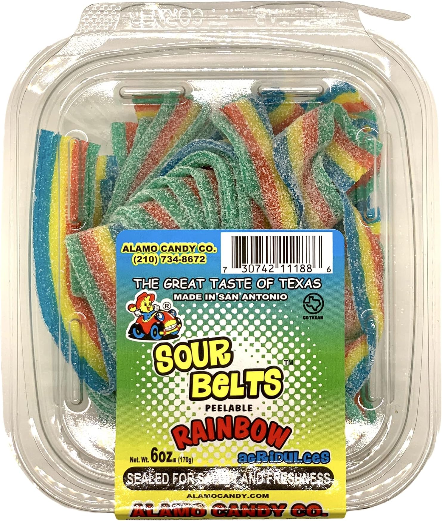 Amazon.com : Smarty Stop All Flavor Sour Candy Belts (Rainbow, 1 Pound ...