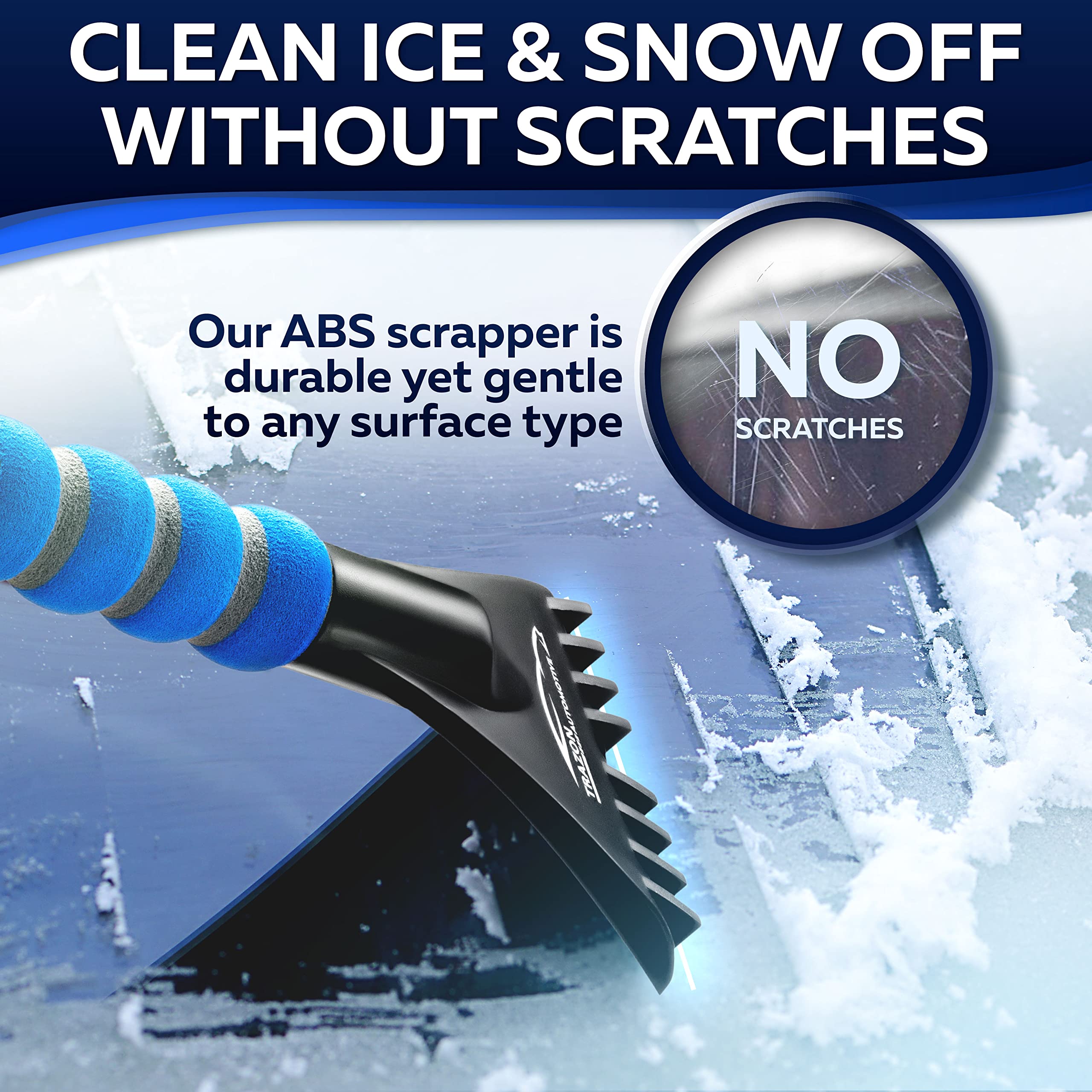 Snapklik.com : 27" Snow Brush & Ice Scrapers For Car Windshield