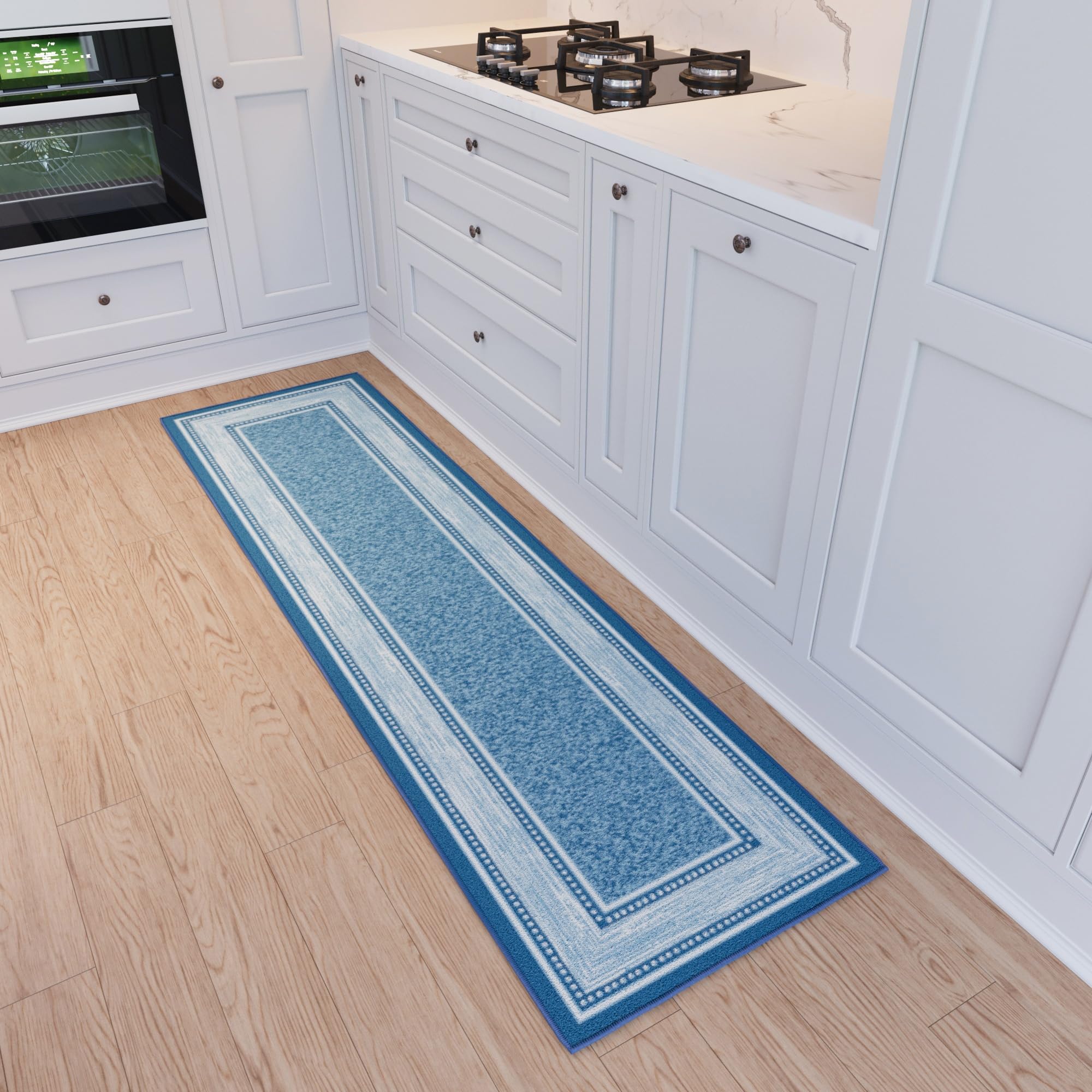 Amazon.com: Ottomanson Washable 2x7 Non Slip Rubber Back Bordered ...