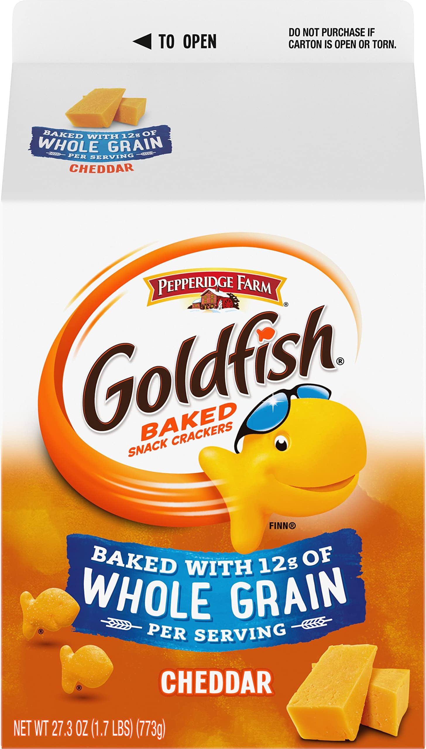 Amazon.com: Goldfish Cheddar Cheese Crackers, Baked with Whole Grain ...