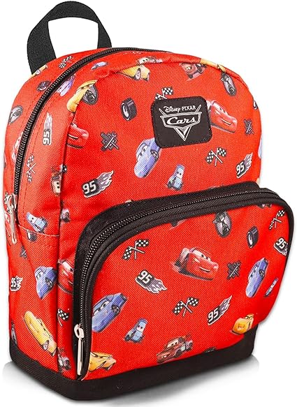 Amazon.com | Disney Cars Mini Backpack Set - 10” Canvas Pixar Cars ...