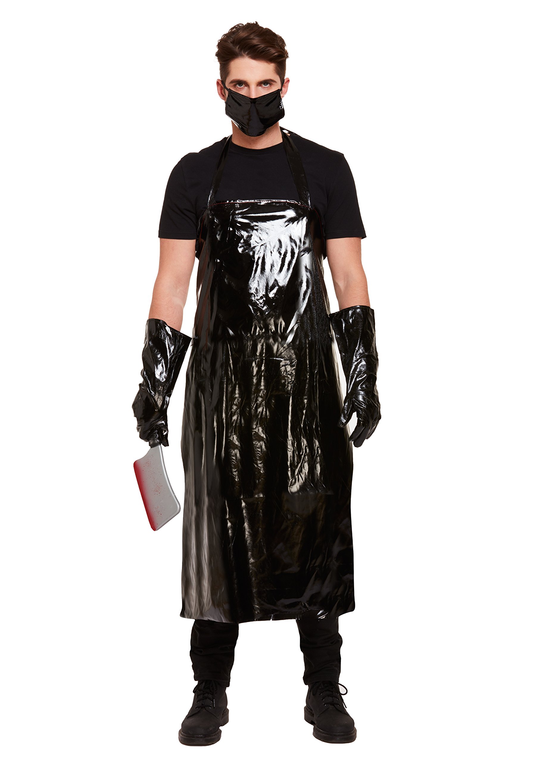 HENBRANDT Adult's Scary Butcher Fancy Dress Costume Halloween Outfit ...