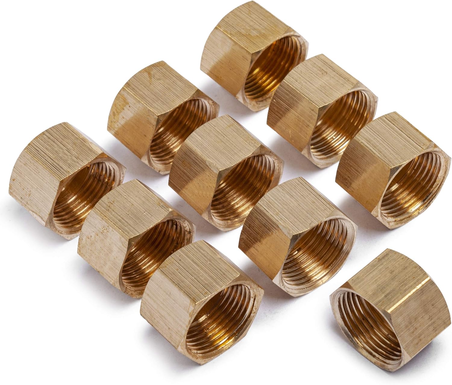 LTWFITTING 1/2-Inch Brass Compression Cap Stop Valve Cap,Brass ...