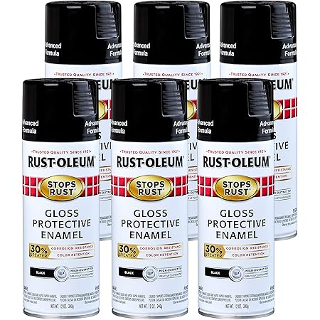 Rust-Oleum 215215-6PK Stops Rust Rust Reformer Spray, 10.25 oz, Black ...