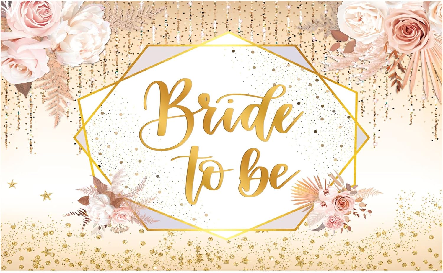 Amazon.com : Funnytree Boho Bride to Be Backdrop Bridal Shower ...