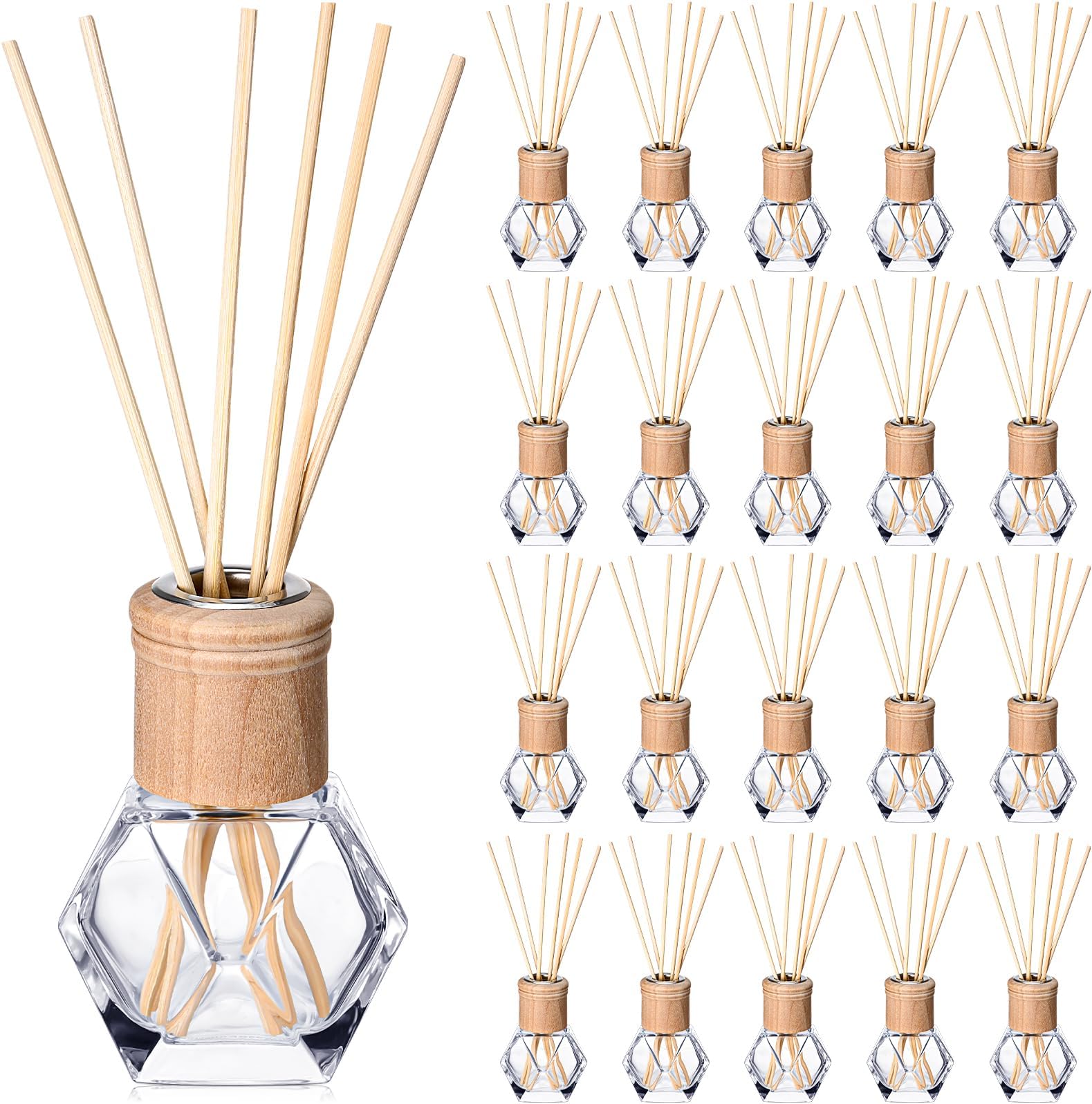 Amazon.com: Roshtia 20 Set Empty Reed Diffuser Bottle with Sticks ...