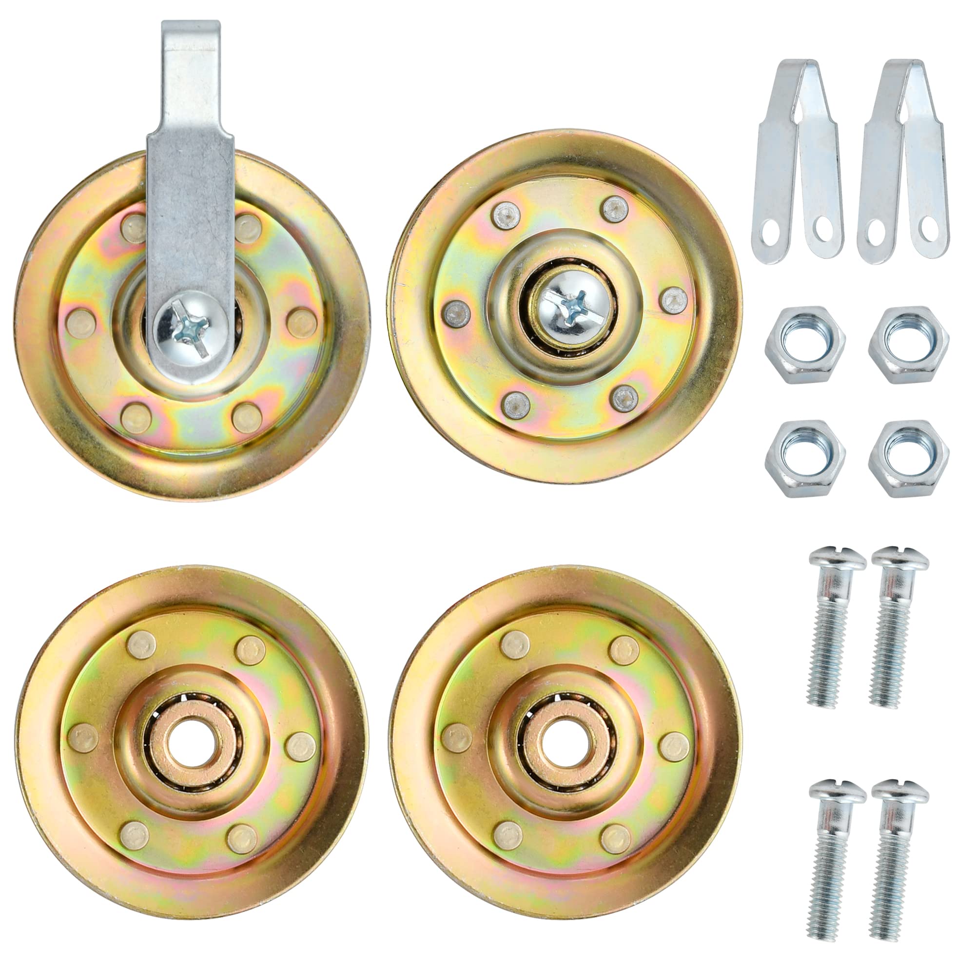Buy Aemygo 3" Garage Door Pulley Kits, 3/8" Arbor 200LB Load Pulley ...