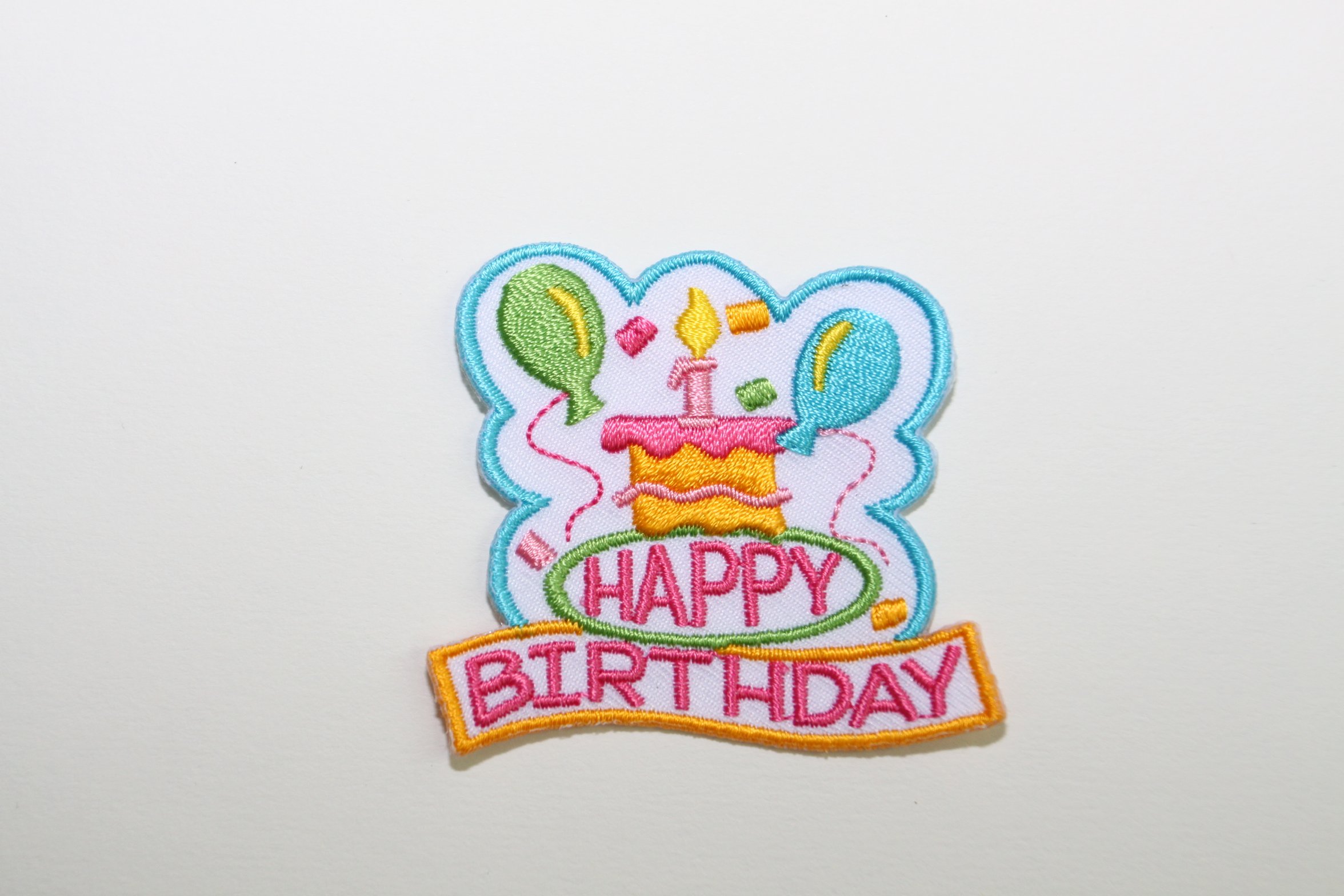 Amazon.com: FUN PATCHES - HAPPY BIRTHDAY - IRON-ON PATCHES - GIRL SCOUT ...
