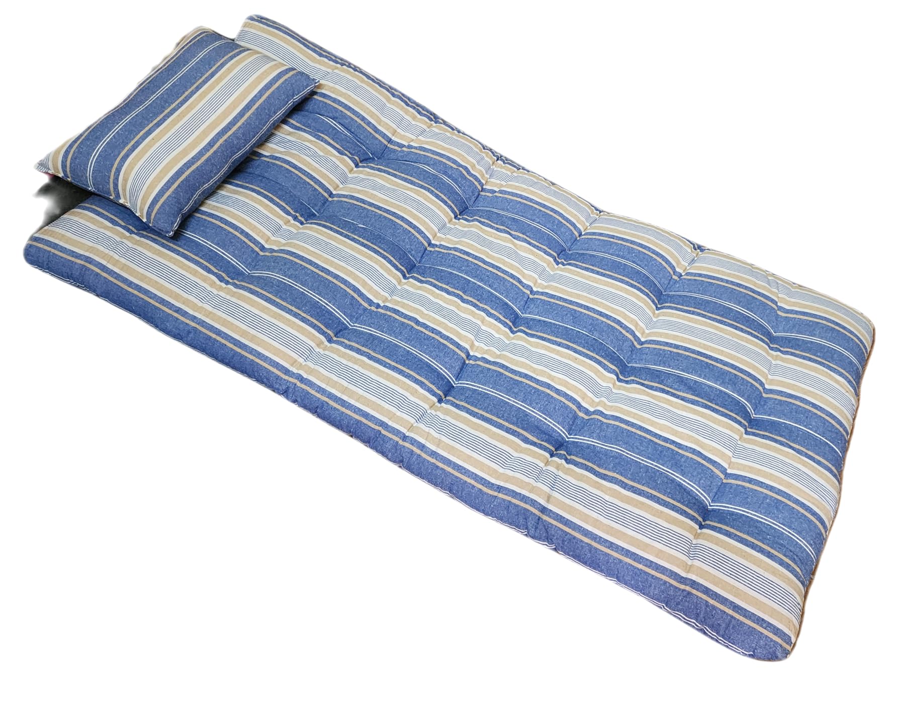 AGLA KADAM Mattress Foldable Single Bed Cotton Gadda Floor Sleeping ...