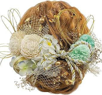 Amazon | JZOON【8色展開】 ドライフラワー 髪飾り 金箔 ダリア 造花飾り 和玉 ヘアアクセサリー 成人式 水引 振袖 着物 卒業式 七五三 浴衣 袴 結婚式 かすみ草 和装 ...