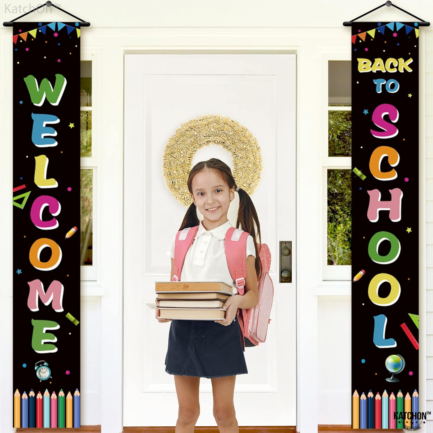 Buy Large, Welcome Back to School Door Banner - 72x12 Inch, Welcome to ...