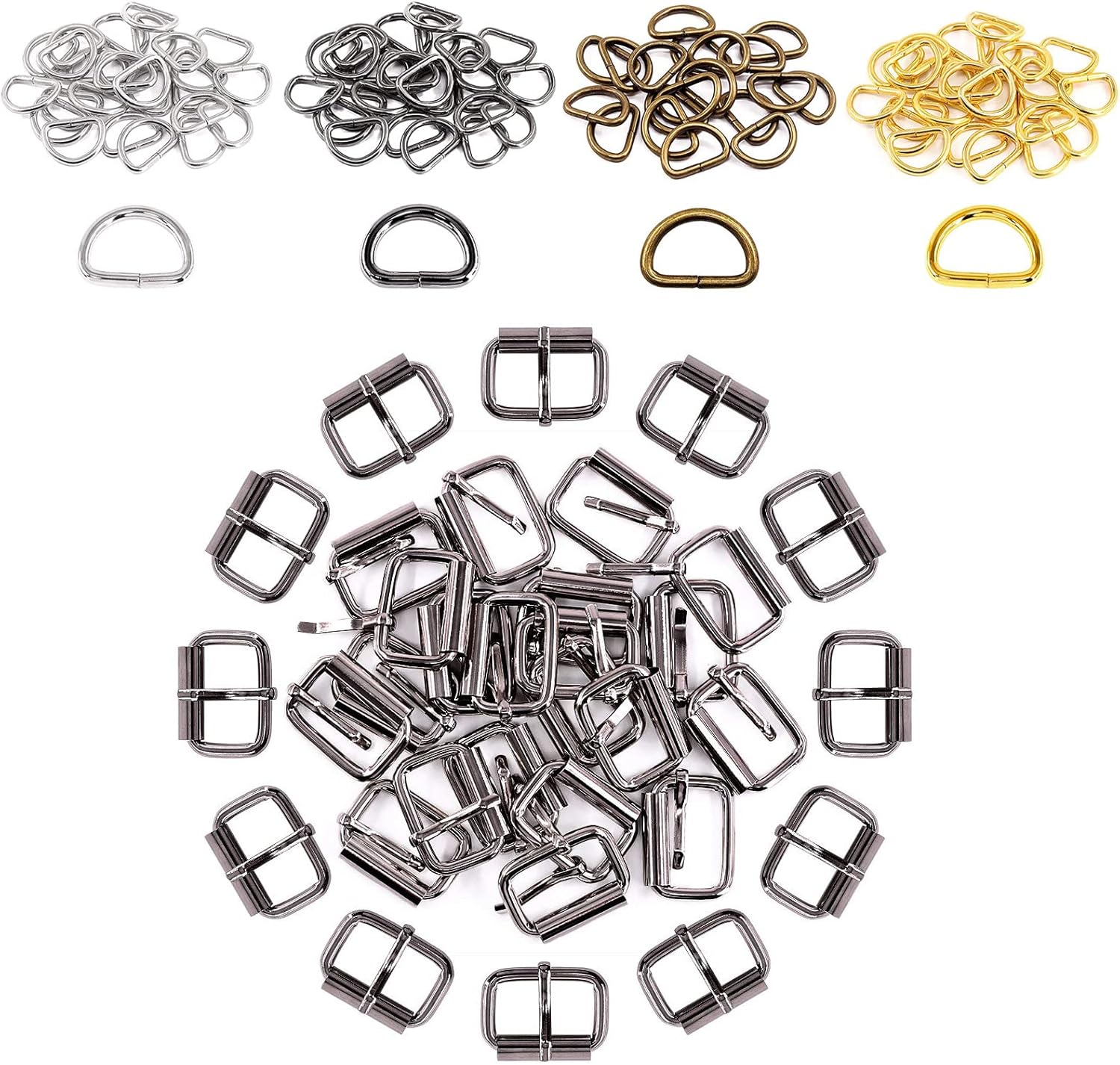 Amazon.com: Swpeet 180Pcs Heavy Duty Metal Rings, Including 60Pcs 1 ...