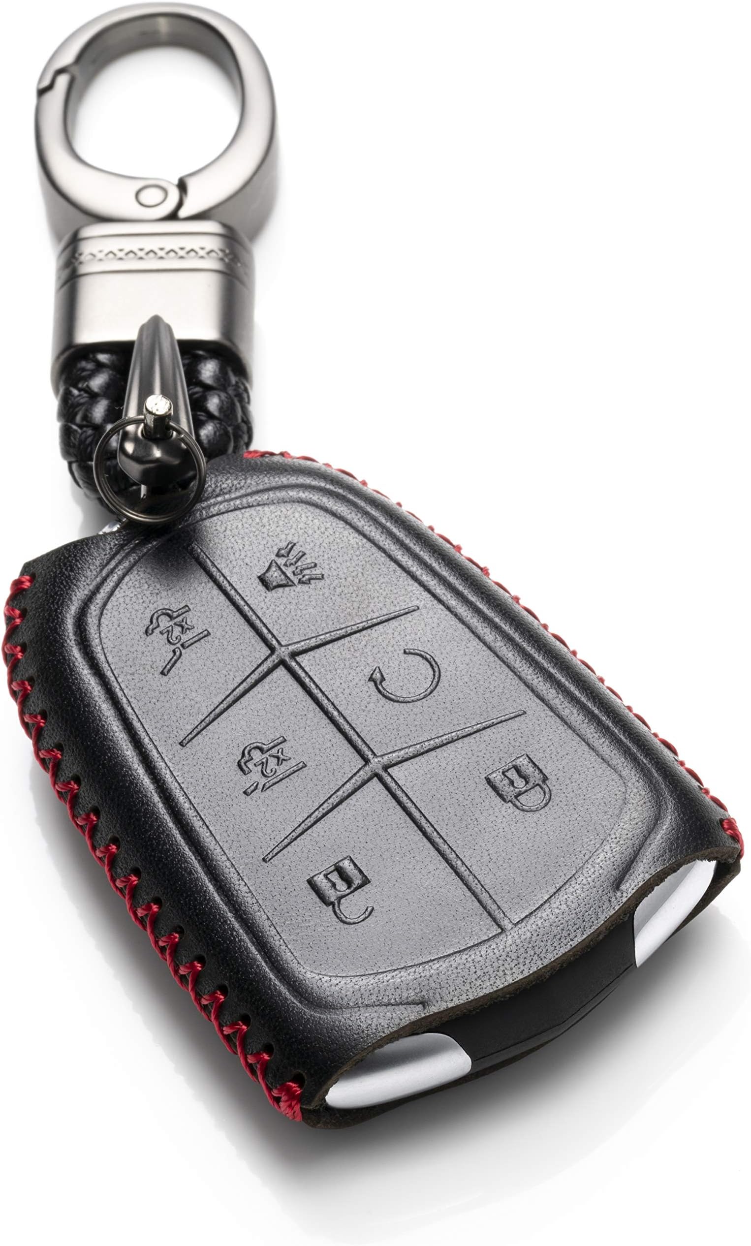 Amazon.com: Vitodeco Genuine Leather Smart Key Fob Case Cover ...