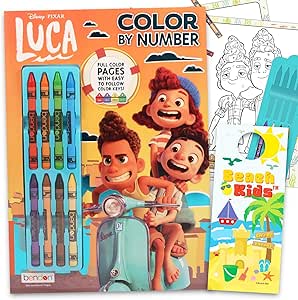 Amazon.com: Disney Luca Coloring and Activity Book Set - Bundle ...