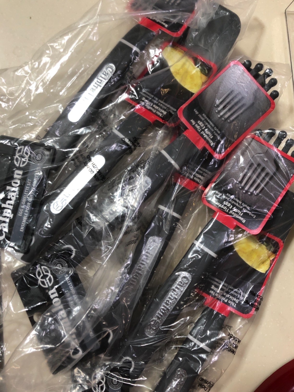 Calphalon Nylon Egg Whisking Fork and Omelette Turner Set 2.0x10.0x1.2 ...