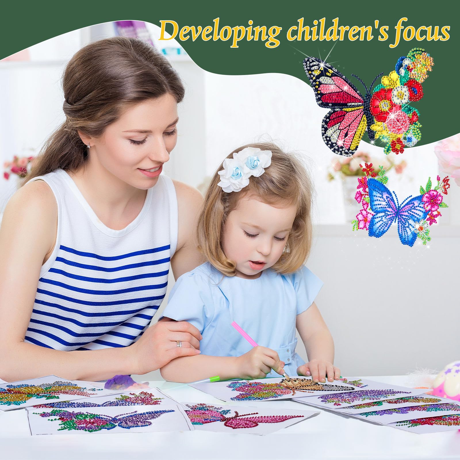 Snapklik.com : 12 Pcs Large Butterfly Diamond Painting Giant Butterfly ...