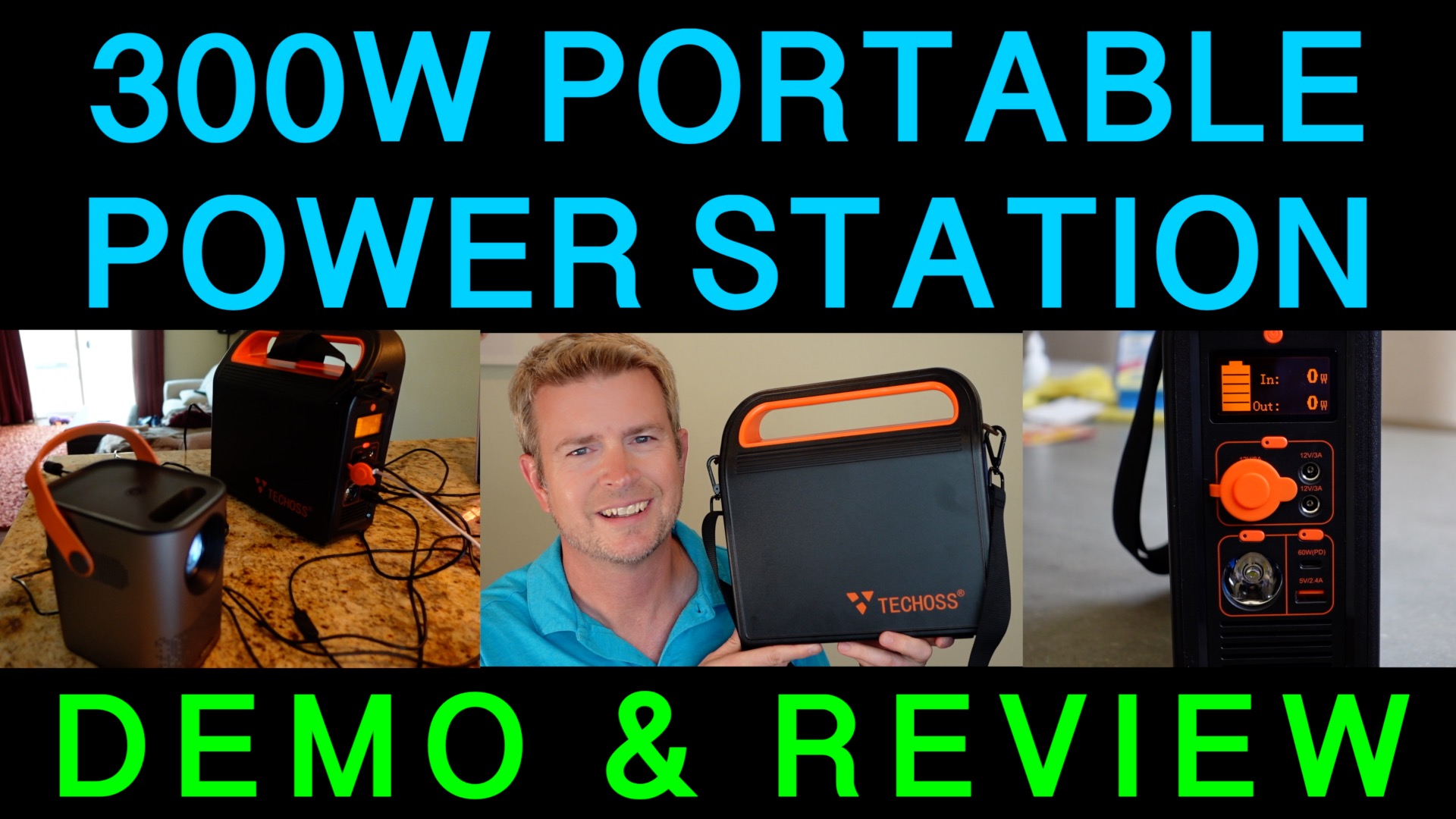 Watch Techoss Portable Power Station Demo & Review on Amazon Live