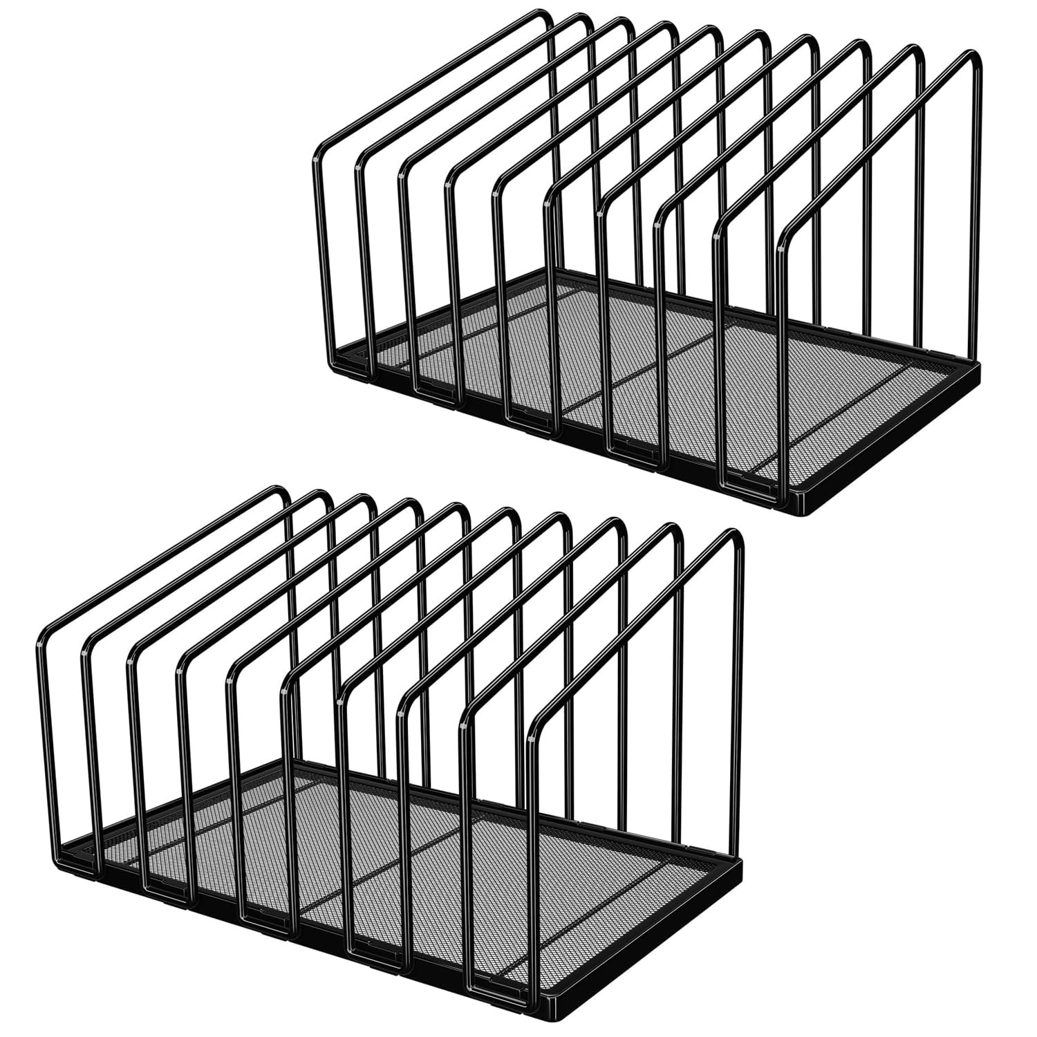 Snapklik.com : 2 Sets Desk File Organizer, Wire File Folder Holder, 9 ...