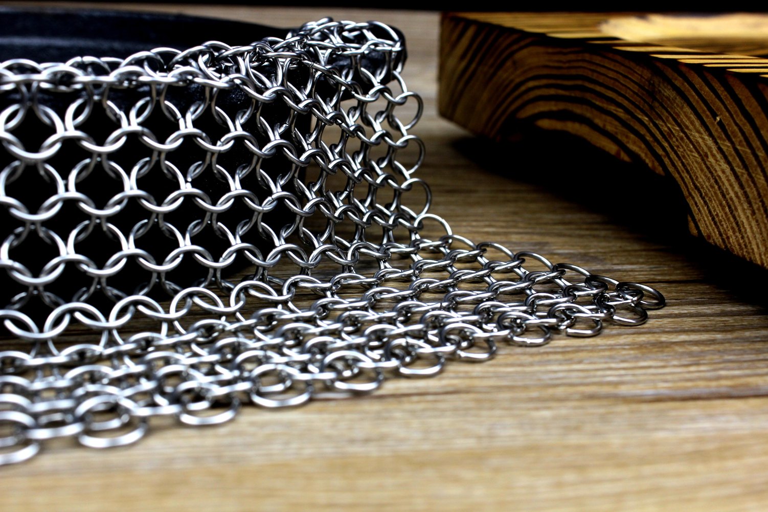 Hoki Found Pan Pot Cleaning Scrubber Metal Stainless Steel Chainmail ...