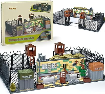 Amazon.com: Military Base Building Block Toy for Army War Accessories ...