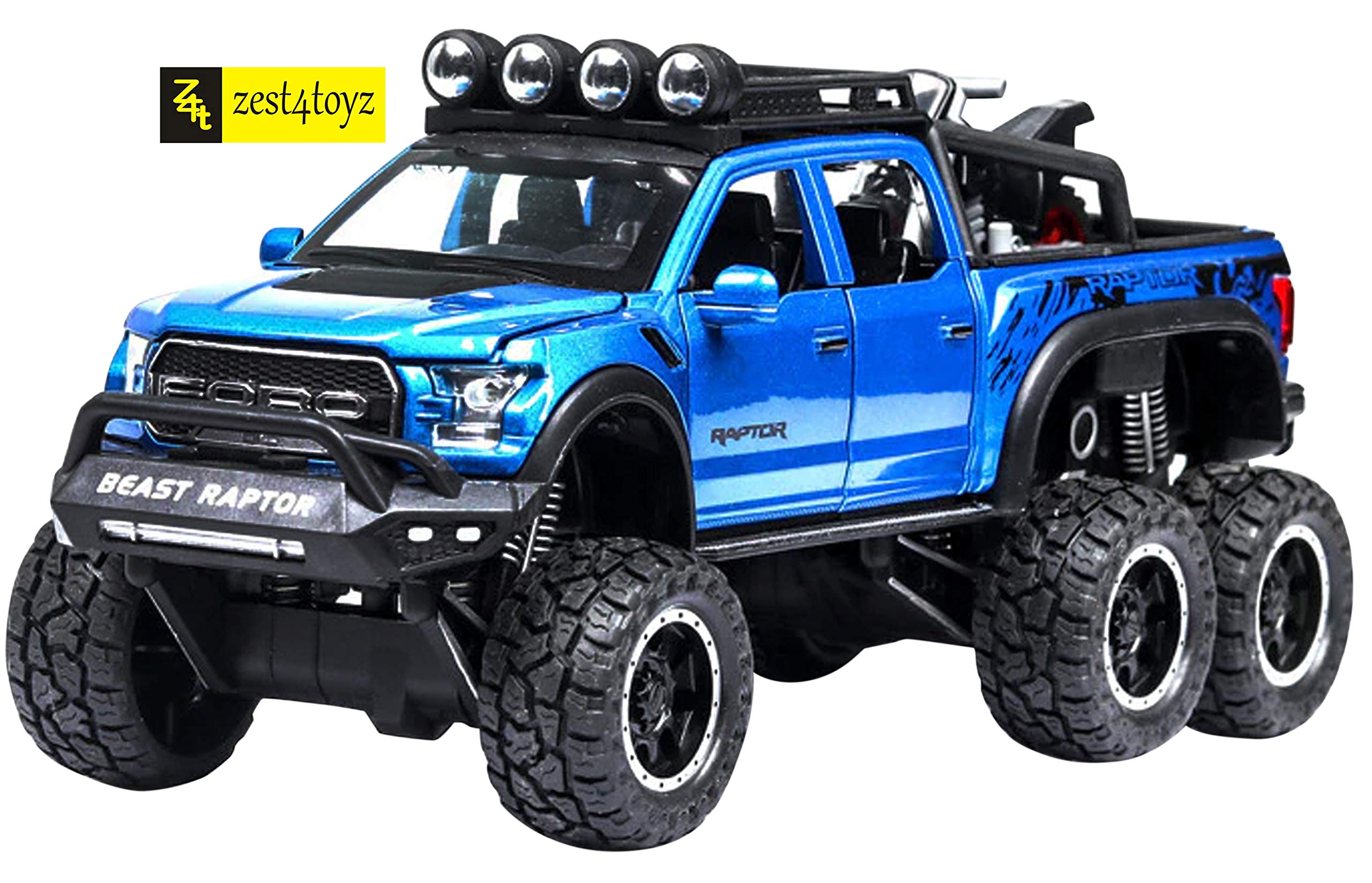 Buy Zest 4 Toyz Plastic Raptor Model, Pack Of 1, Blue Online at ...