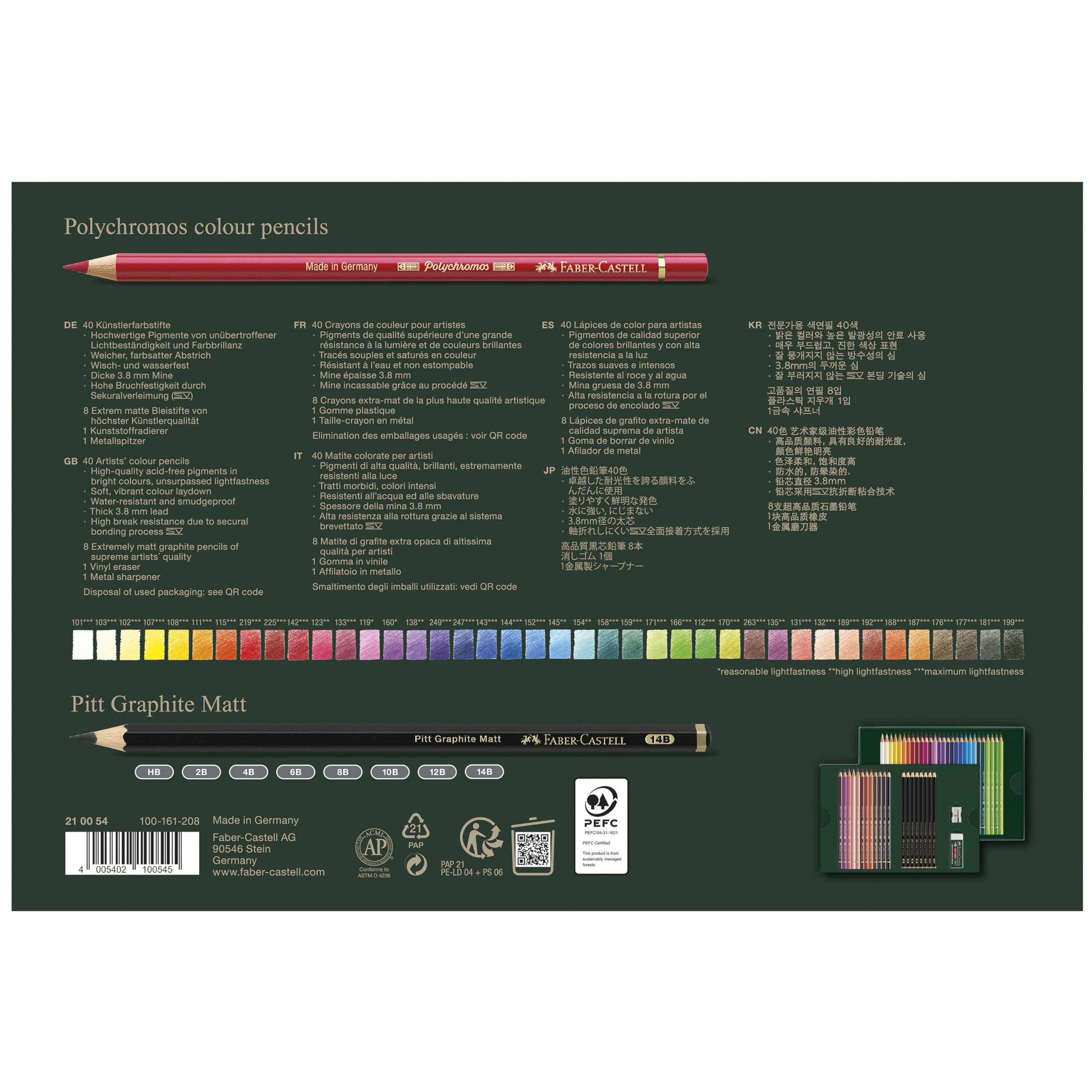 Snapklik.com : Faber-Castell Polychromos And Pitt Matte Graphite Gift ...