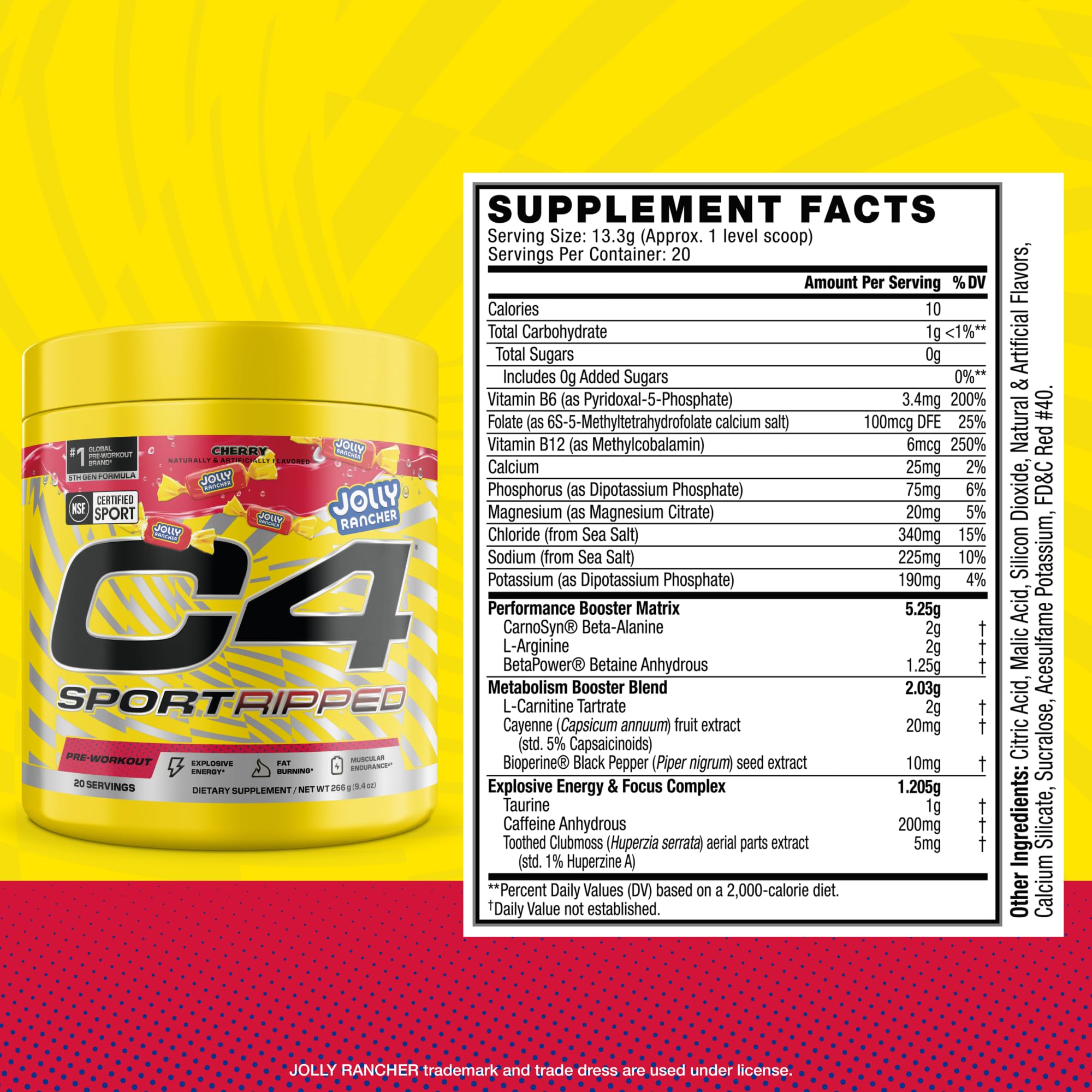 Snapklik.com : C4 Sport Ripped Pre Workout Powder - Jolly Rancher ...