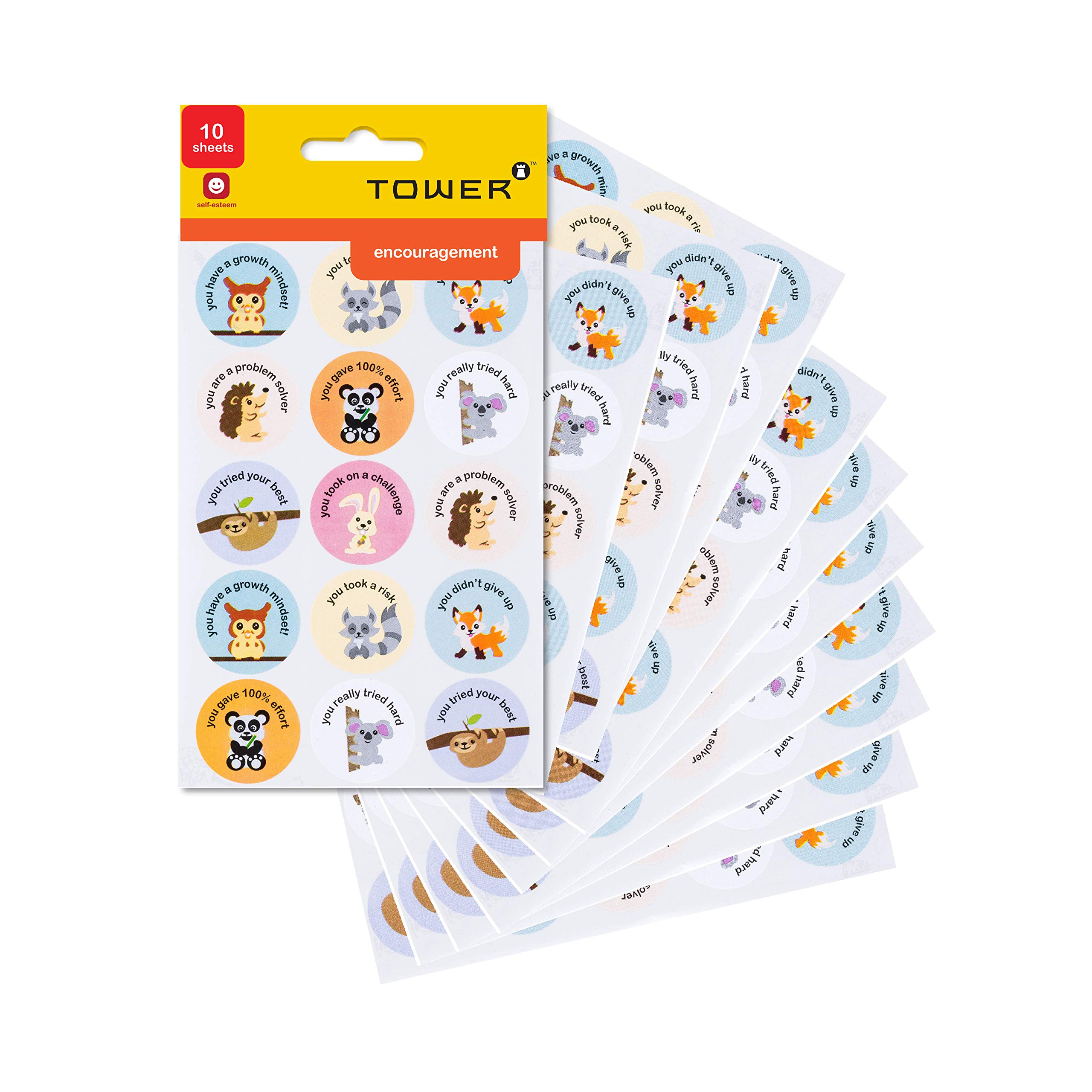 Buy Growth Mindset Stickers for Kids, 150 Stickers Available in 32mm ...