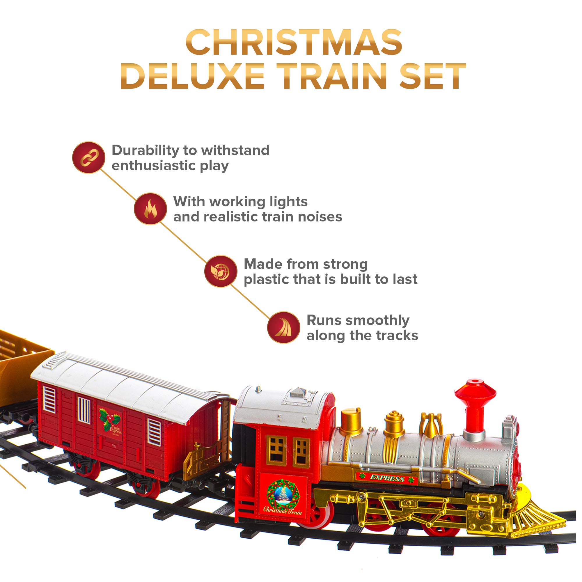 Battery Operated Christmas Train Set