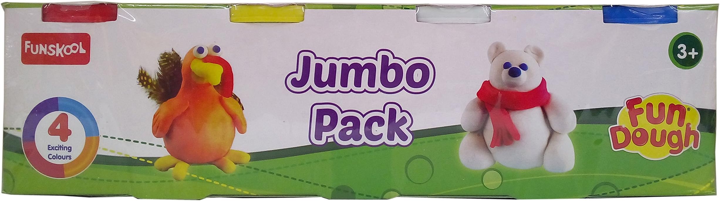 Buy Funskool Fun Dough Jumbo Pack - Multicolour Carton - Kids Online at ...