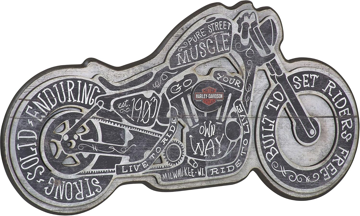 Amazon.com: Harley-Davidson Street Muscle Pub Sign : Harley-Davidson ...