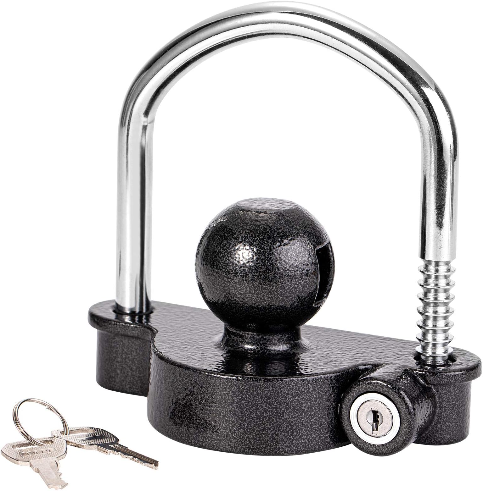 CZC AUTO Trailer Hitch Lock Universal Tow Ball Coupler Security Kit ...