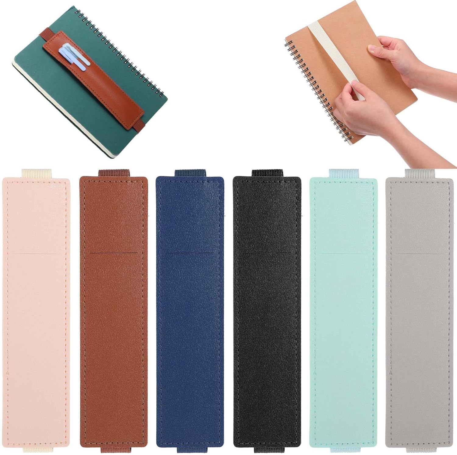 Amazon Hjzhii 6pcs Elastic Pen Holder For Notebook 6 Color