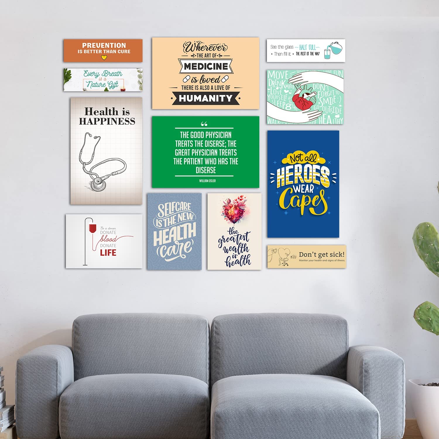 PAPER PLANE DESIGN Wall Posters For Doctor's Clinic, Nursing Home ...