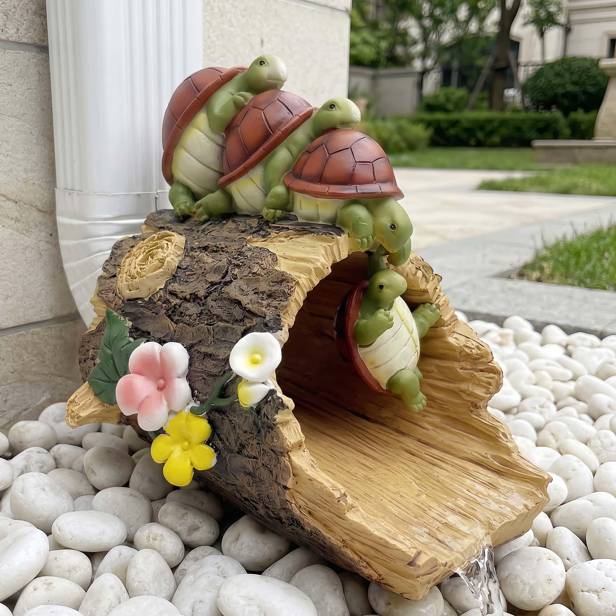 Snapklik.com : Euiroet Funny Turtle Gutter Downspout Extender Statue ...