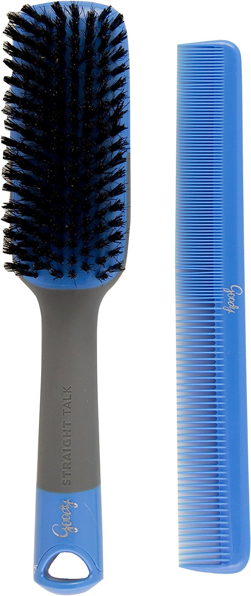 Amazon.com : Goody Straight Talk Styler Hair Brush and Comb Set, Blue ...
