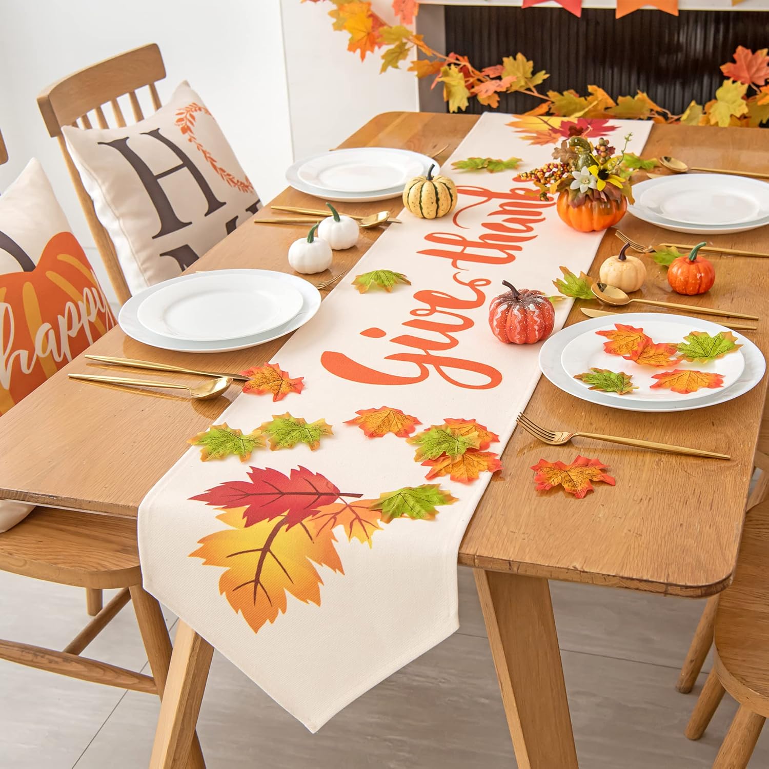 Amazon.com: Thanksgiving Table Runner 13×72 in Thanksgiving Holiday ...