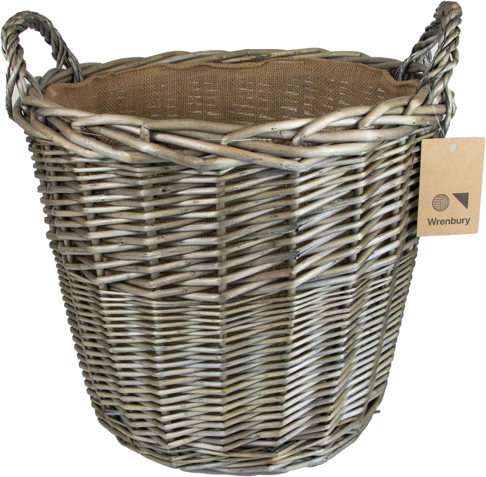 Very Strong Excellent Quality Lined Square Log Basket / Storage Basket ...