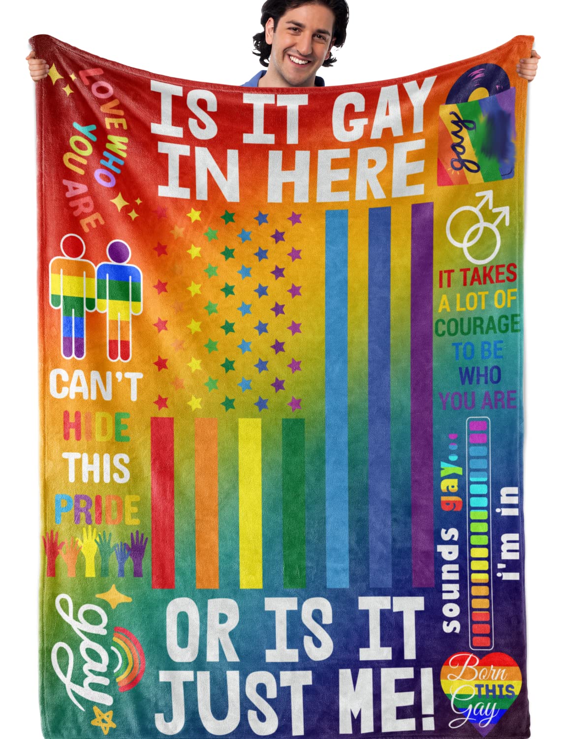 Amazon.com: InnoBeta LGBTQ Blanket, LGBT Gifts for Gay, Lesbian ...
