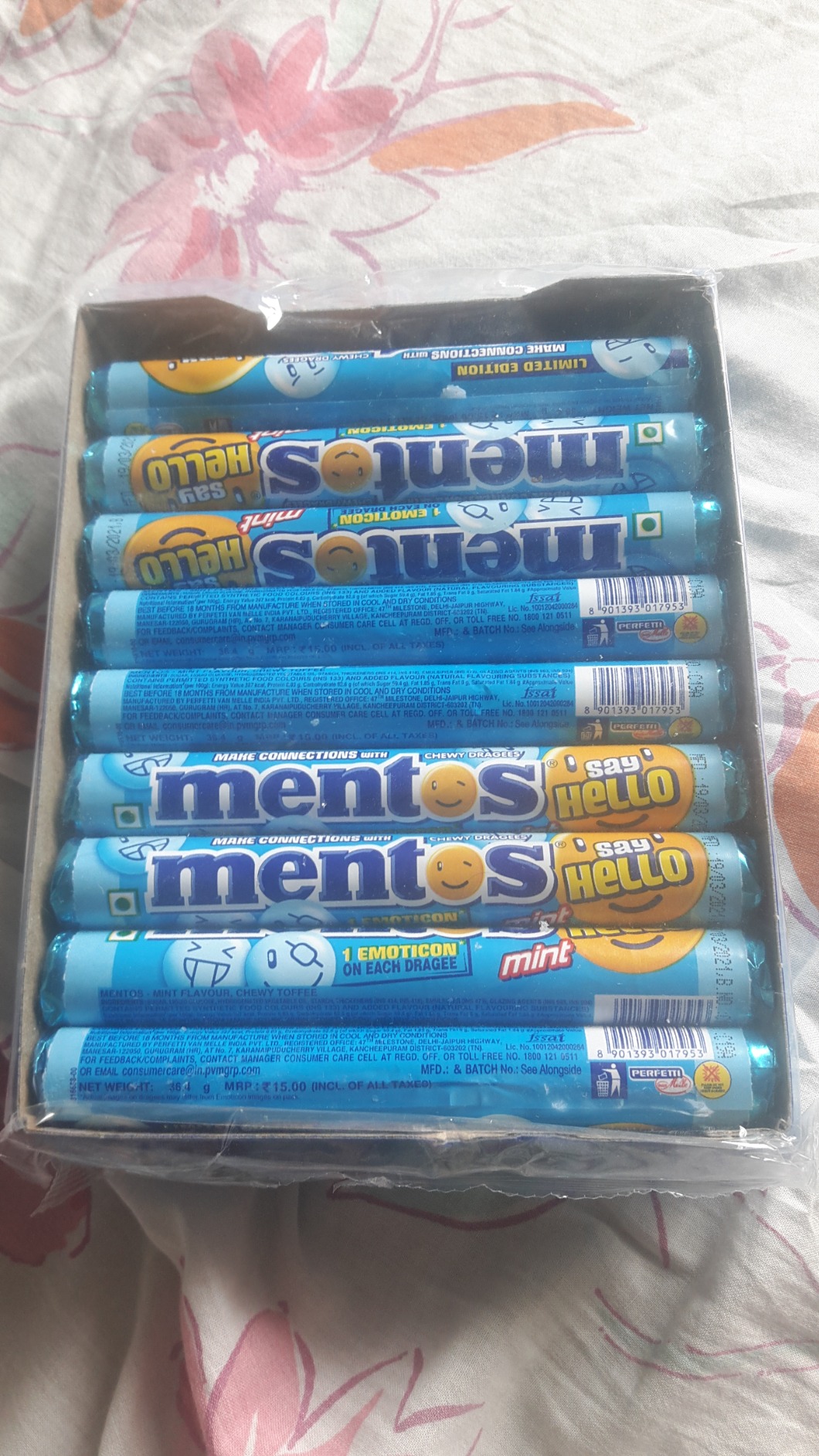 Mentos, Mint Flavour, Chewy Candy Jar, 540 Gm, 200 Pc : Amazon.in ...