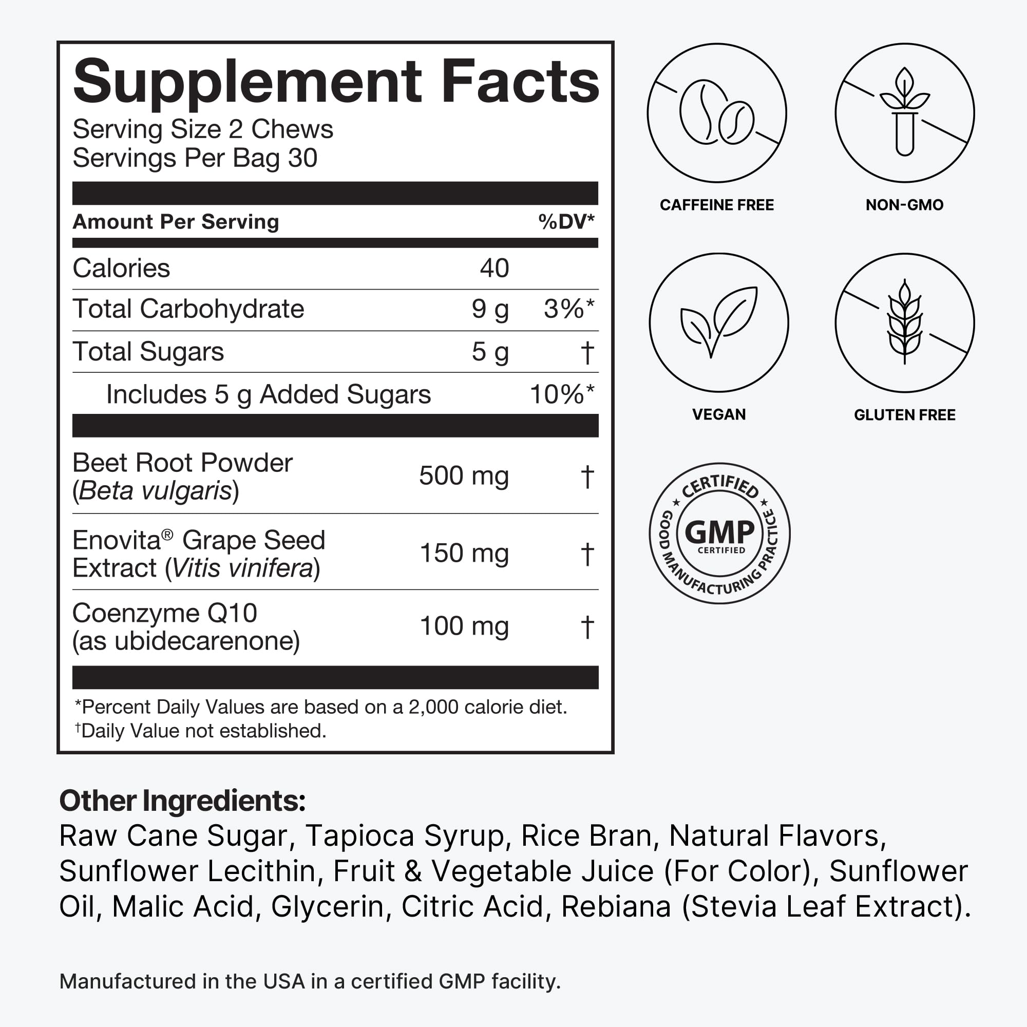 Snapklik.com : humanN SuperBeets Heart Chews Advanced - 100mg Of CoQ10 ...
