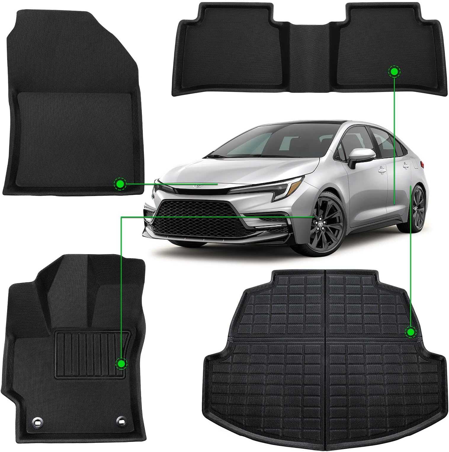 Amazon.com: WAYIDSS Floor Mats & Cargo Liners for Toyota Corolla Cross ...