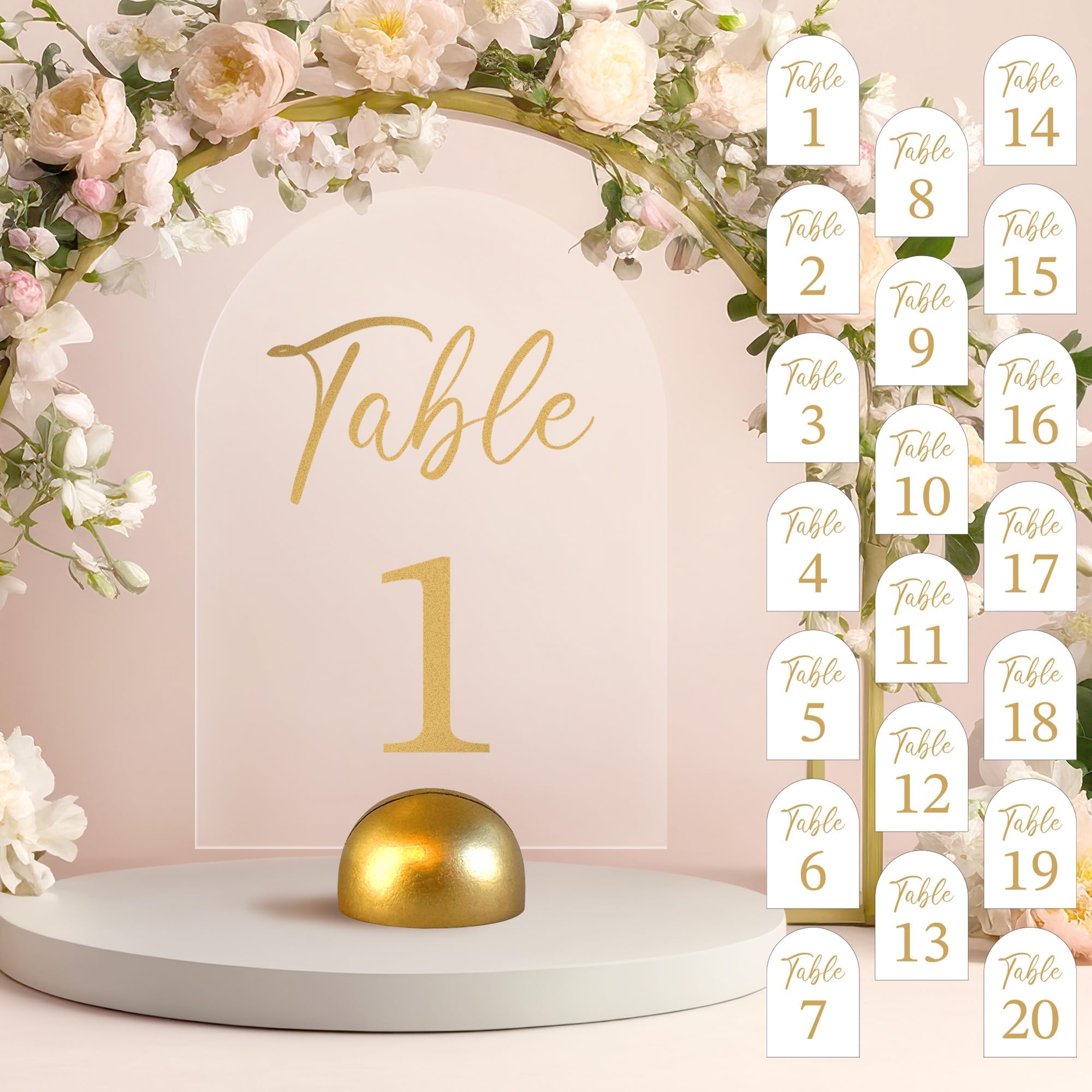 Amazon.com: Zhanmai 30 Pcs Acrylic Table Numbers 1-30 for Wedding Table ...