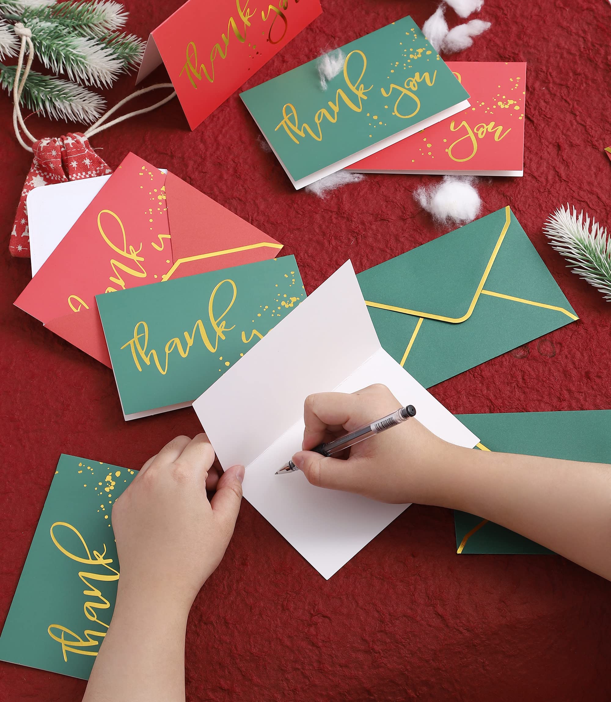 Snapklik.com : Winoo Design Heavy Duty Thank You Christmas Cards Boxed