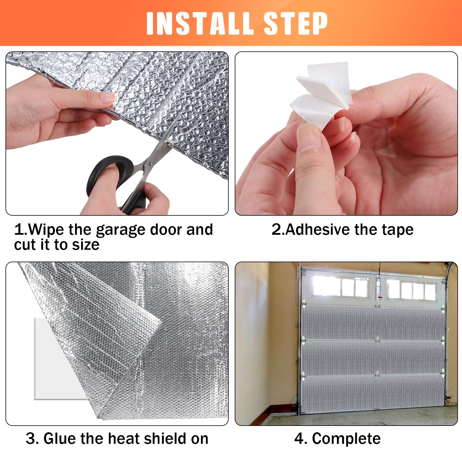 Snapklik.com : Garage Door Insulation Set Double Bubble Insulation ...