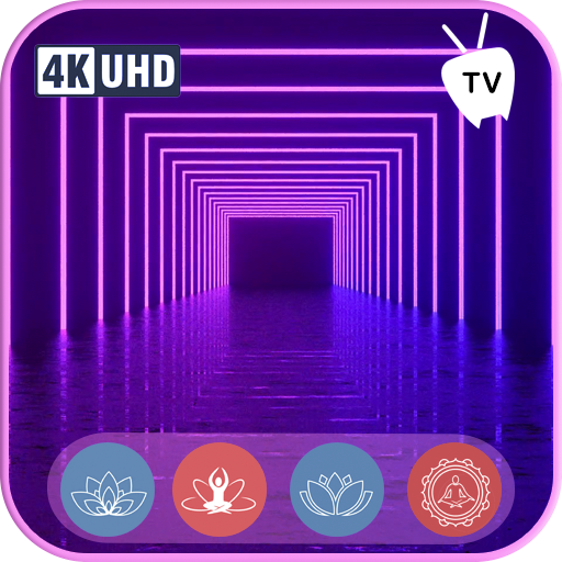 Meditation Neon Tranquility Spectrum - Pink Purple Abstract Background ...