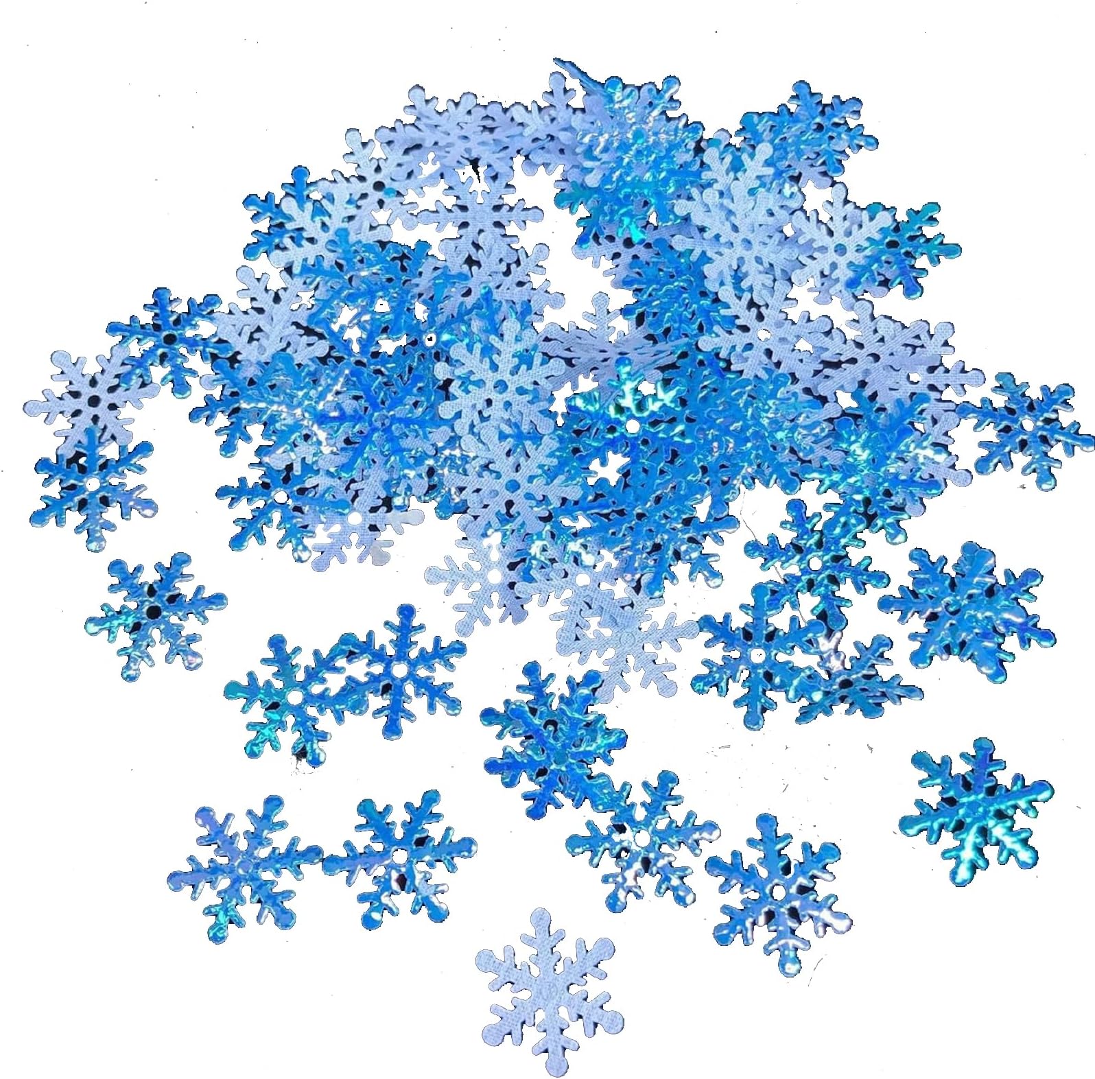 Amazon.com: Snowflakes Confetti for Winter Wonderland Frozen Party,Blue ...